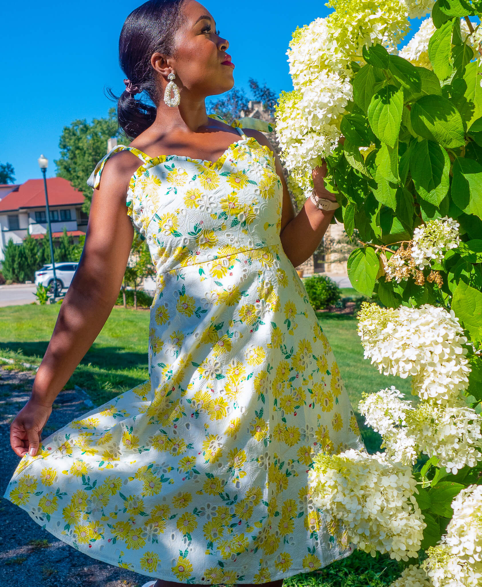 Coco Rosine - Sienna Lemon Drop Mini Dress